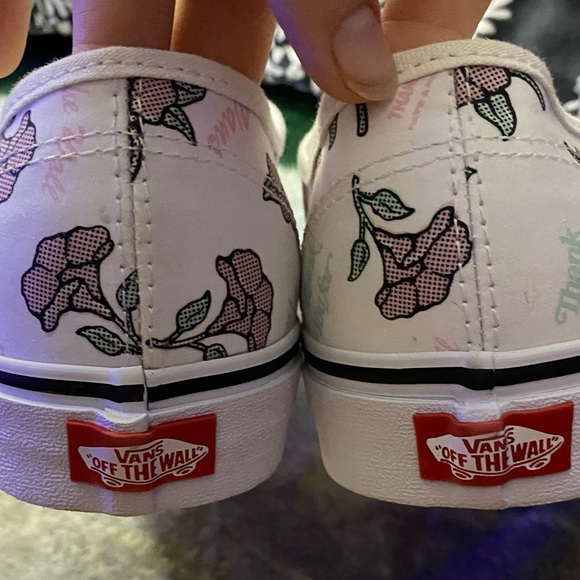 Vans | Shoes | Authentic Thank You Floral Print Vna2z5i9l Vans Size 11 ...